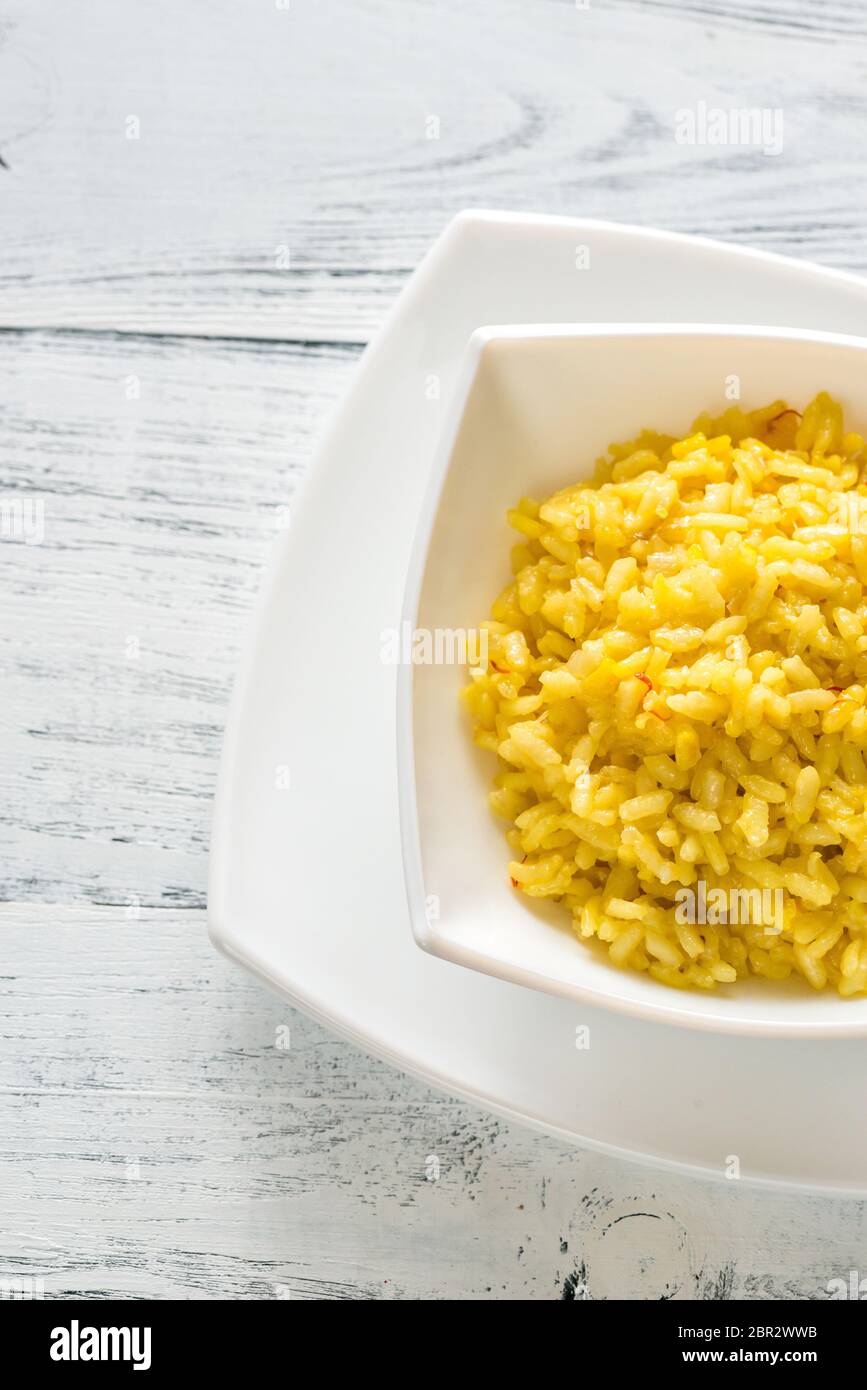 Risotto alla Milanese Stock Photo - Alamy