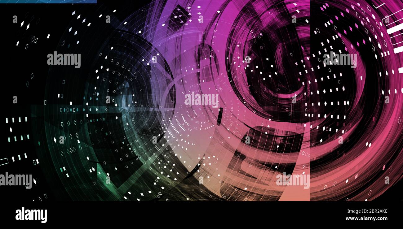 Multimedia Background for Digital Network on the Internet Stock Photo ...