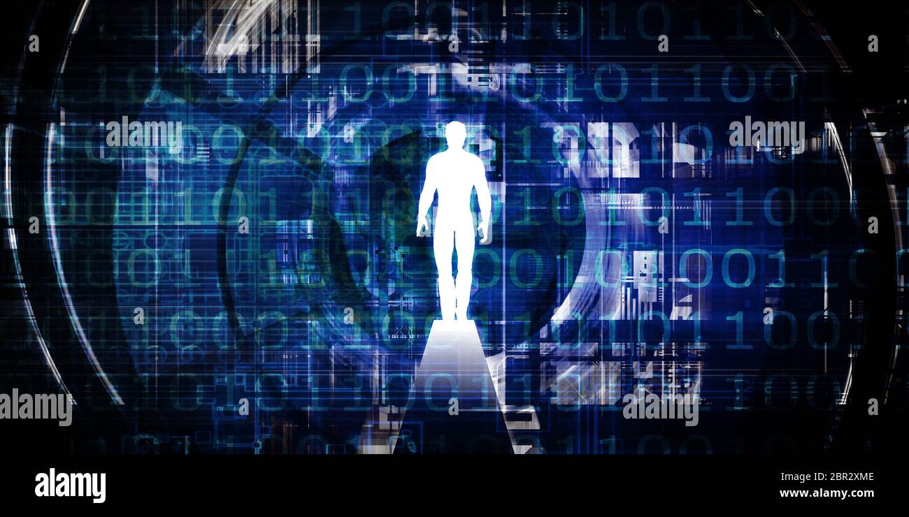 Man Machine Integration Design and Analytics System Stock Photo - Alamy