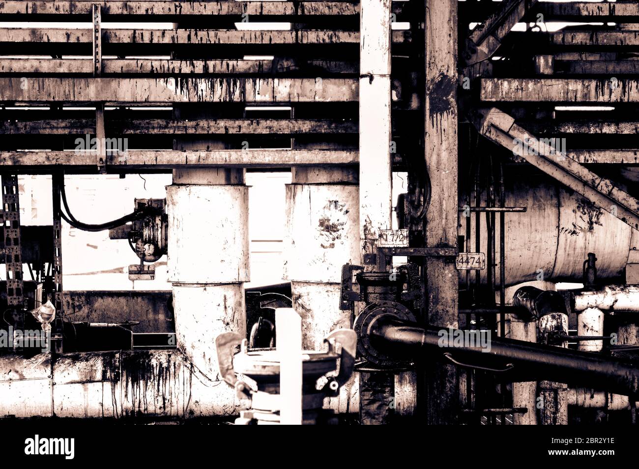 Oil and gas industry,refinery factory,petrochemical plant area ...