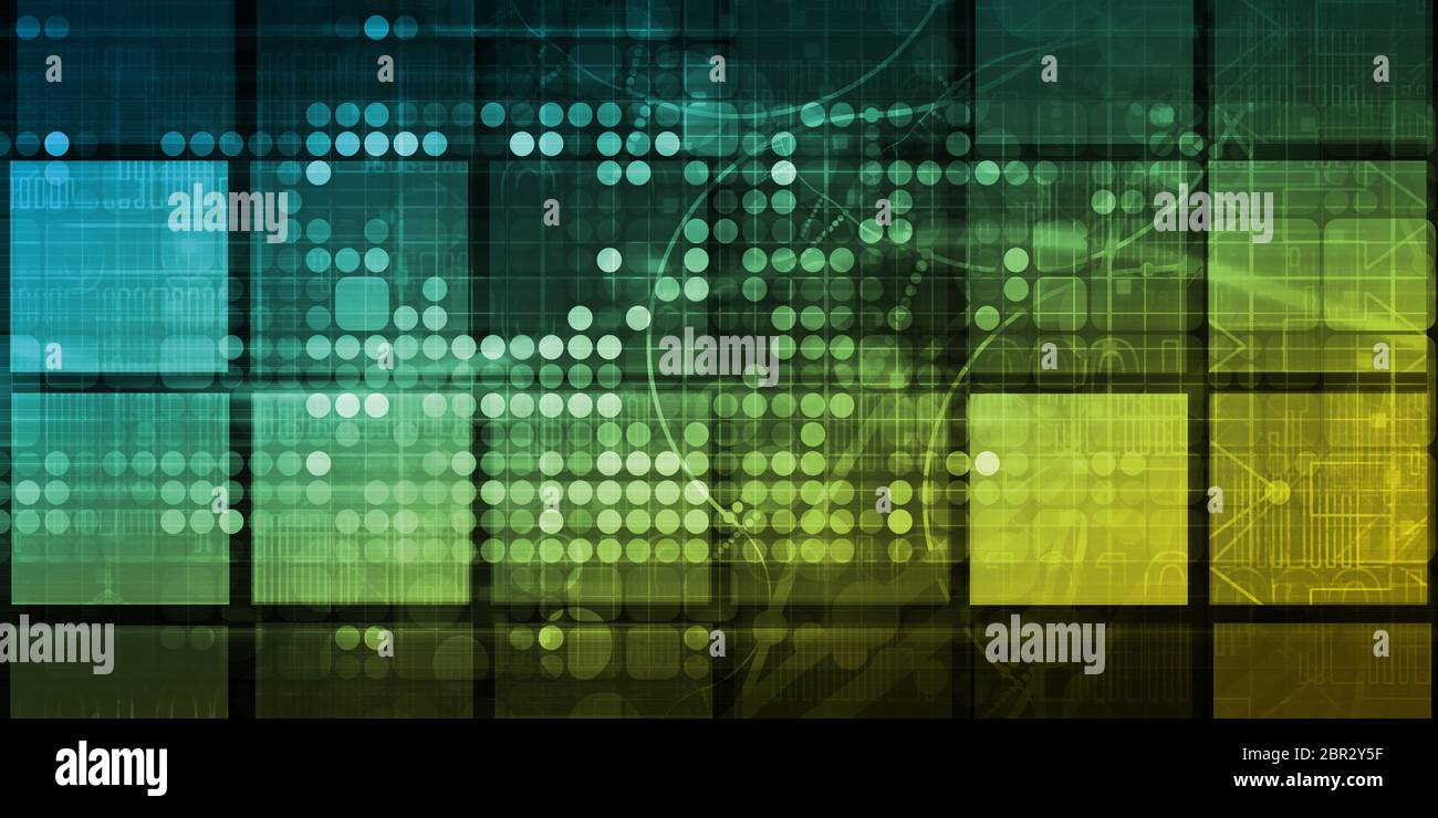 Future Retail Technology Abstract Background Concept Art Stock Photo ...