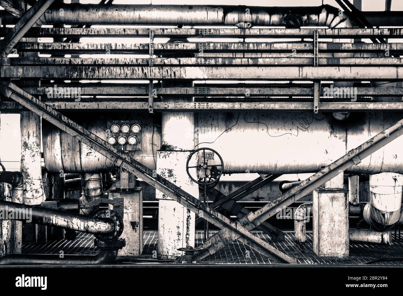 Oil and gas industry,refinery factory,petrochemical plant area ...