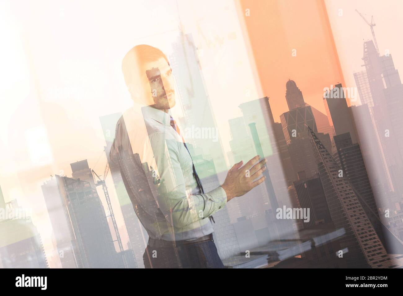 Business man making presentation in corporate office. Business ...