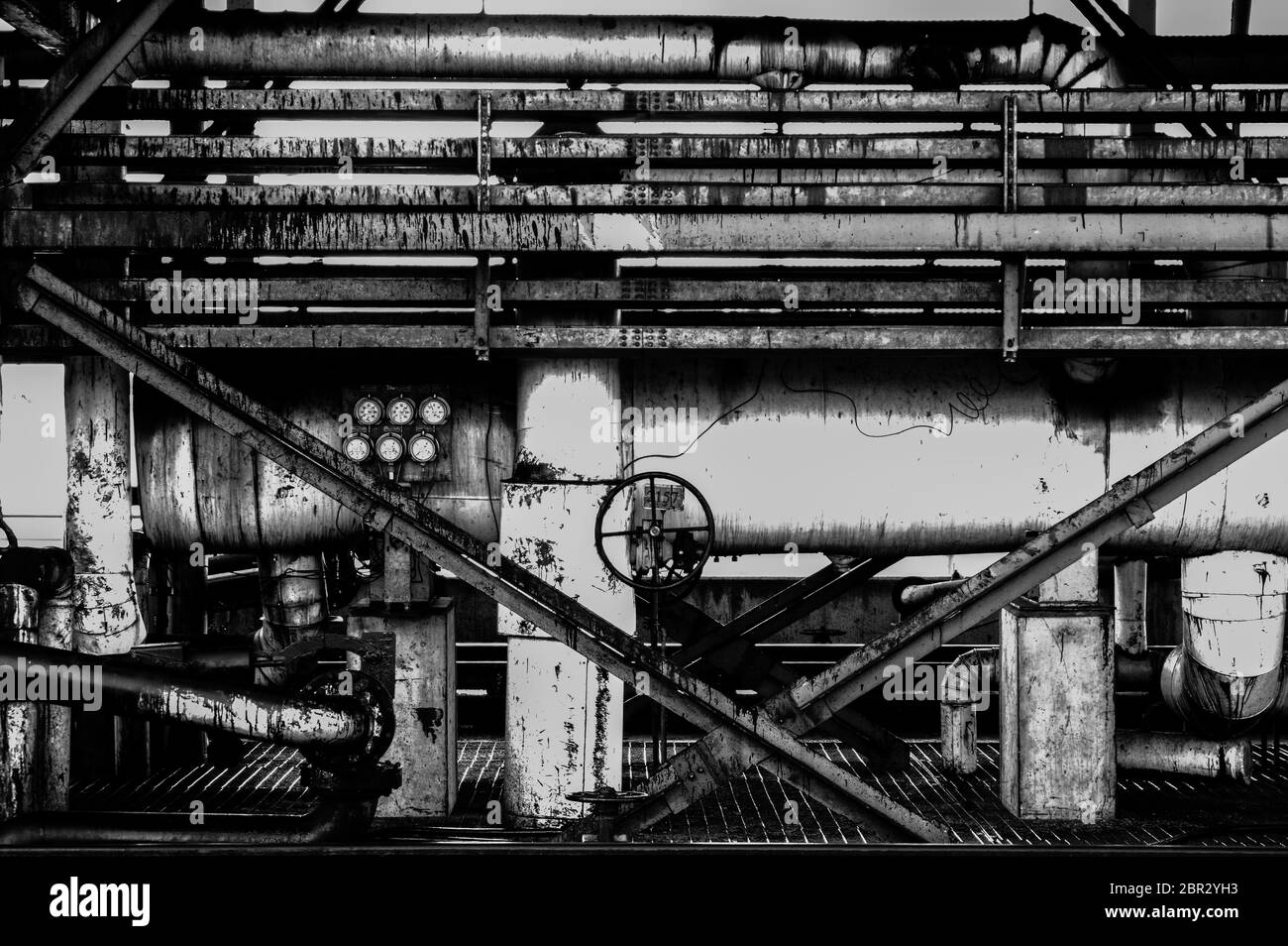 Oil and gas industry,refinery factory,petrochemical plant area ...