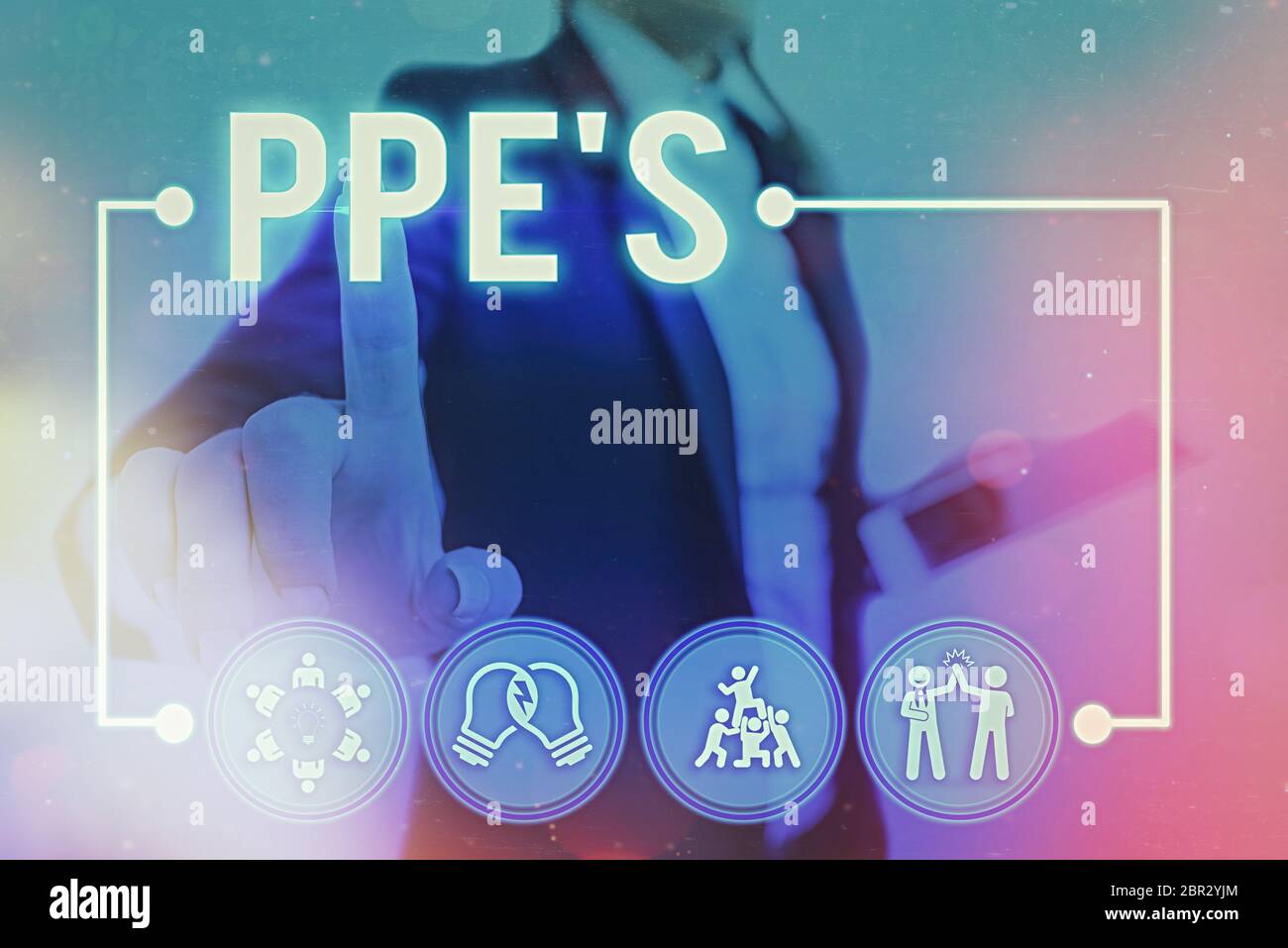 Conceptual hand writing showing Ppes. Concept meaning Specialized ...