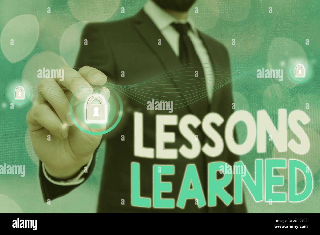 Handwriting text Lessons Learned. Conceptual photo experiences ...