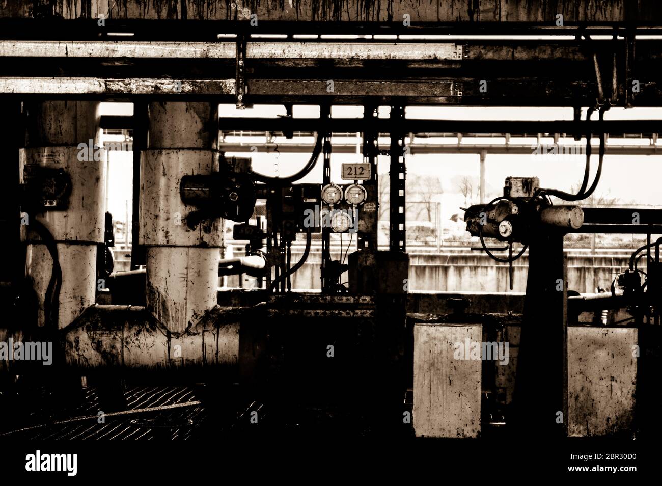 Oil and gas industry,refinery factory,petrochemical plant area ...