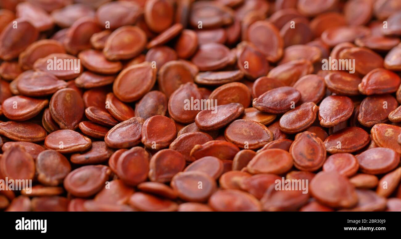 Chinese new year red melon seed Stock Photo - Alamy