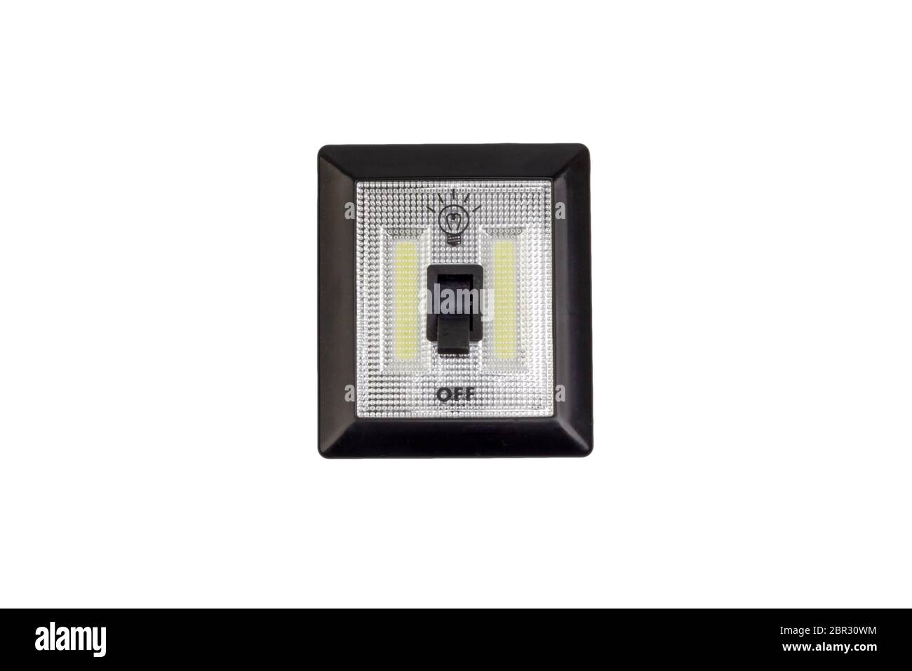 LED Light switch or Magnetic LED switch isolated on white background ...
