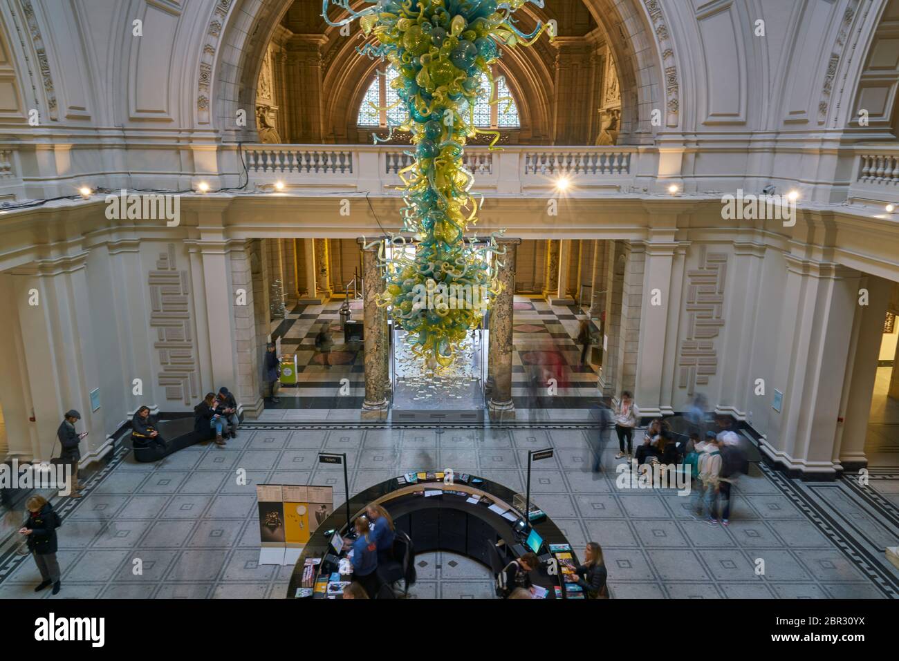 Old museum entrance with balconies Stock Photo - Alamy