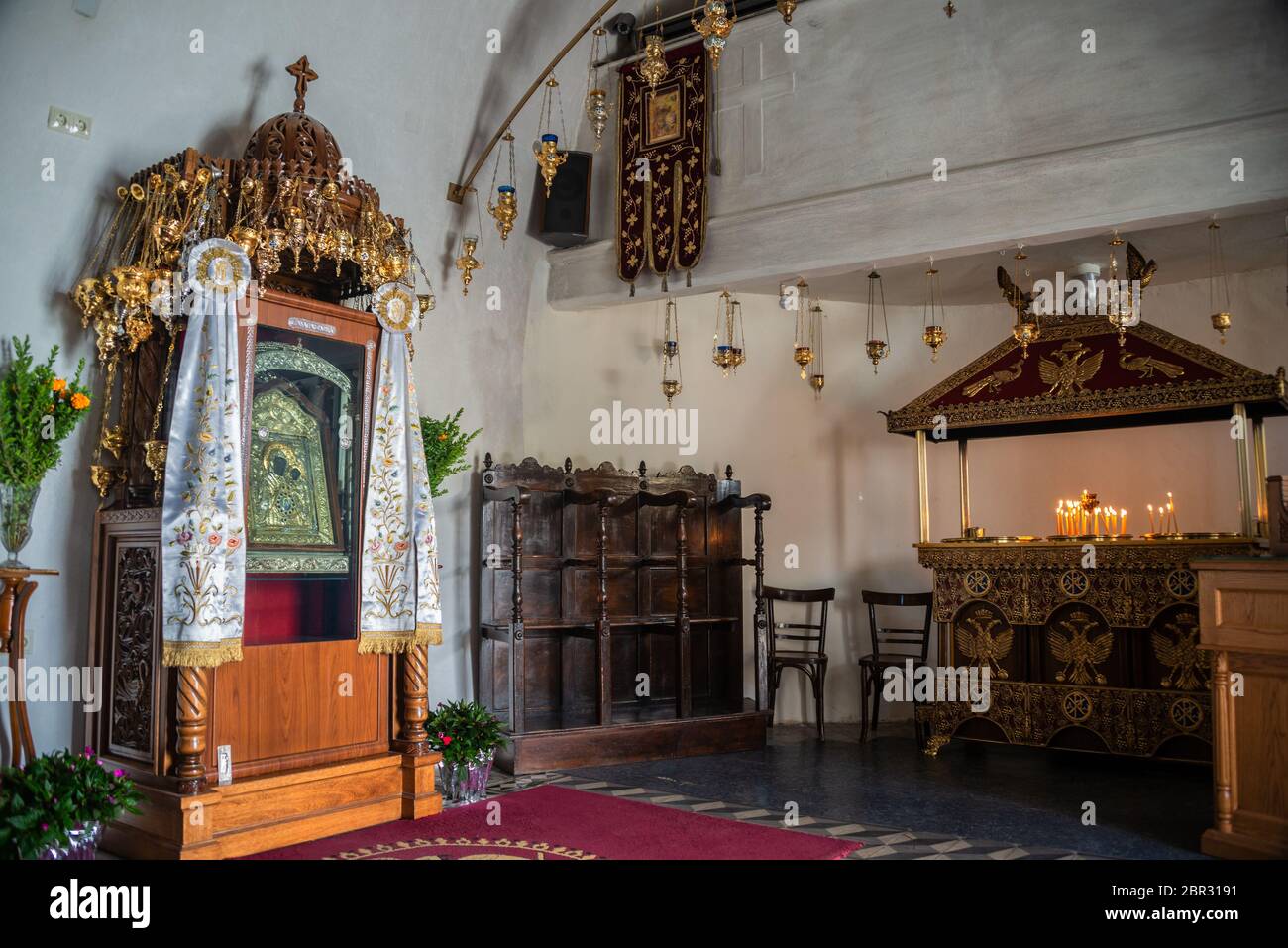 Inside View of The Monastery of Panagia Elona in the Parnon Mountains ...