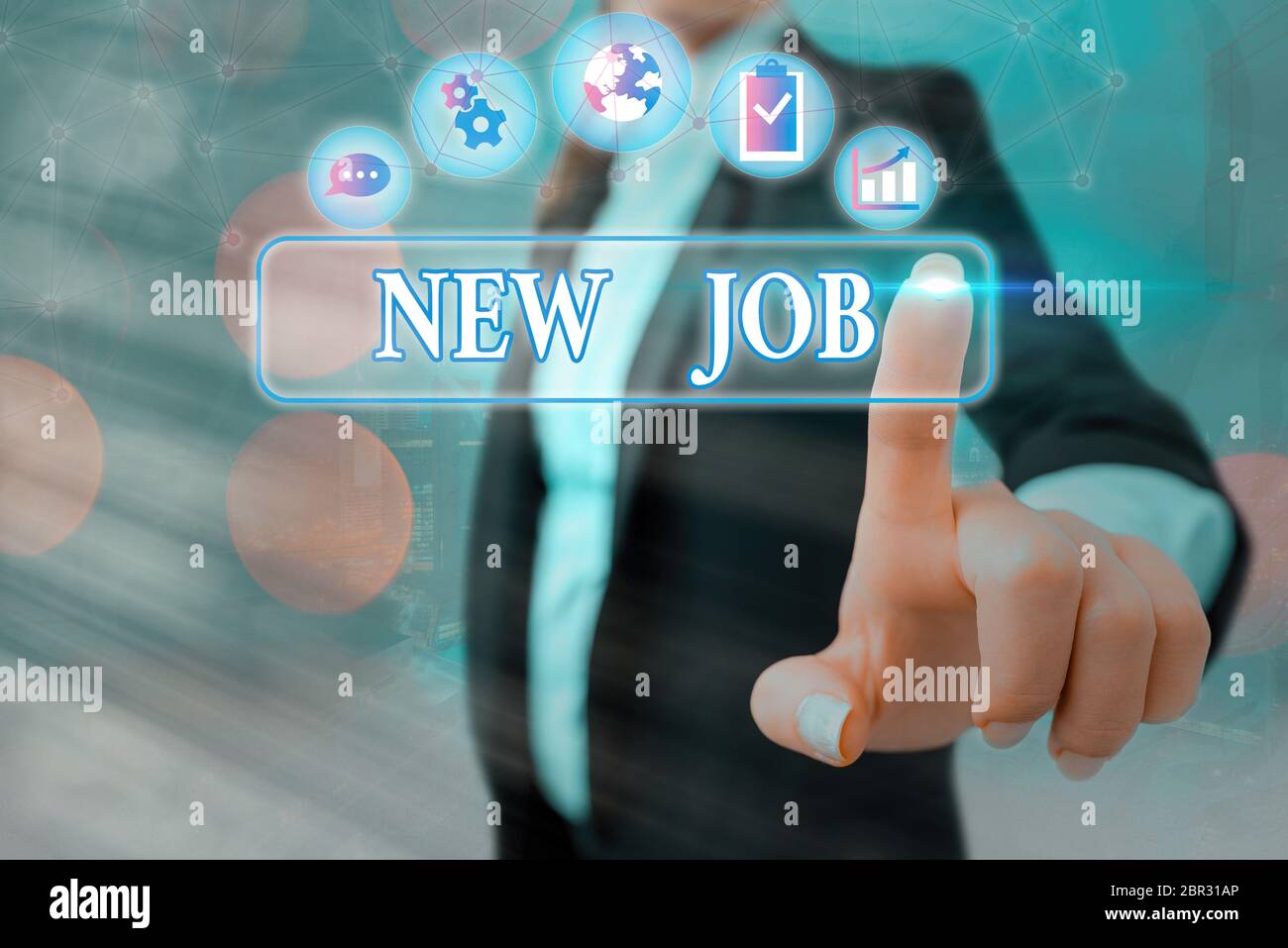 Conceptual hand writing showing New Job. Concept meaning recently ...