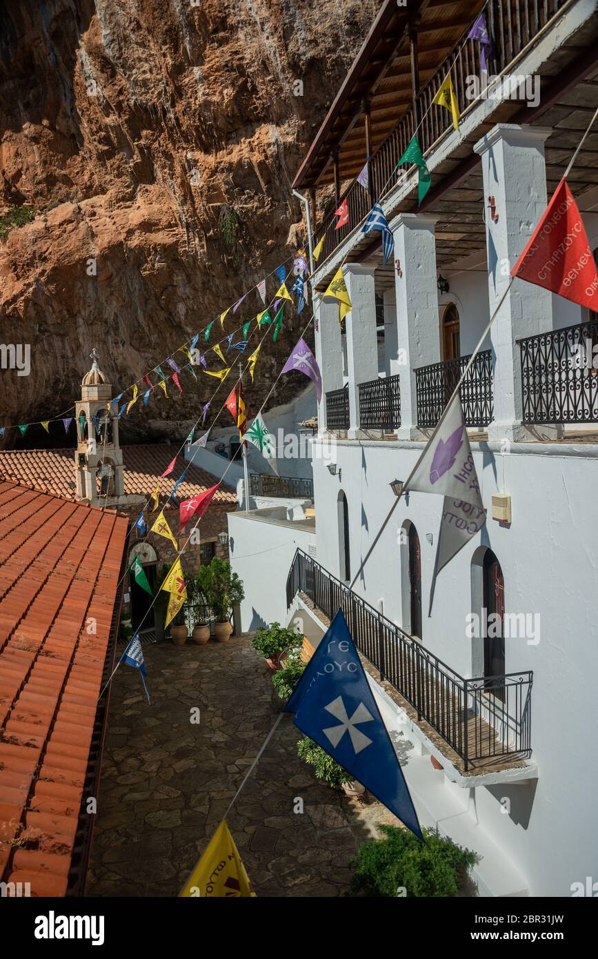 Inside View of The Monastery of Panagia Elona in the Parnon Mountains ...