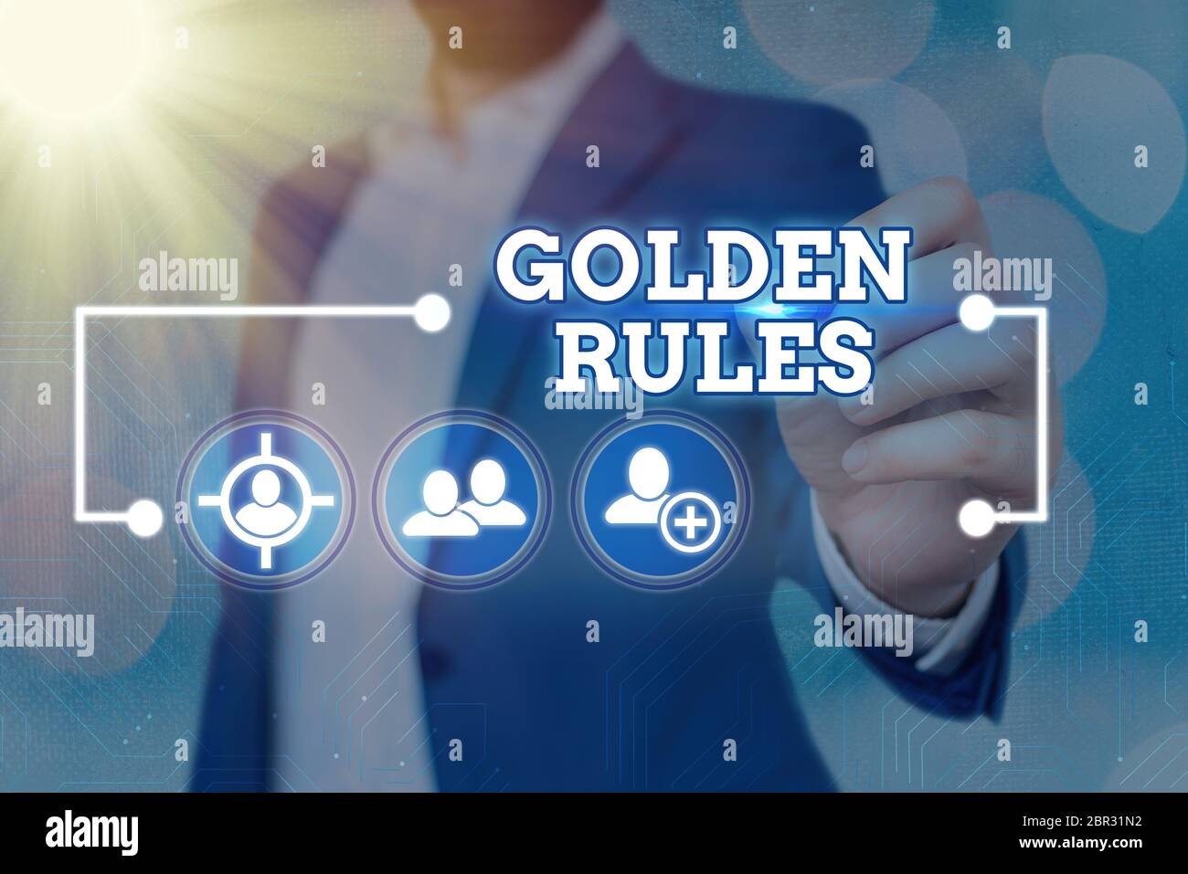 Word writing text Golden Rules. Business photo showcasing Basic ...