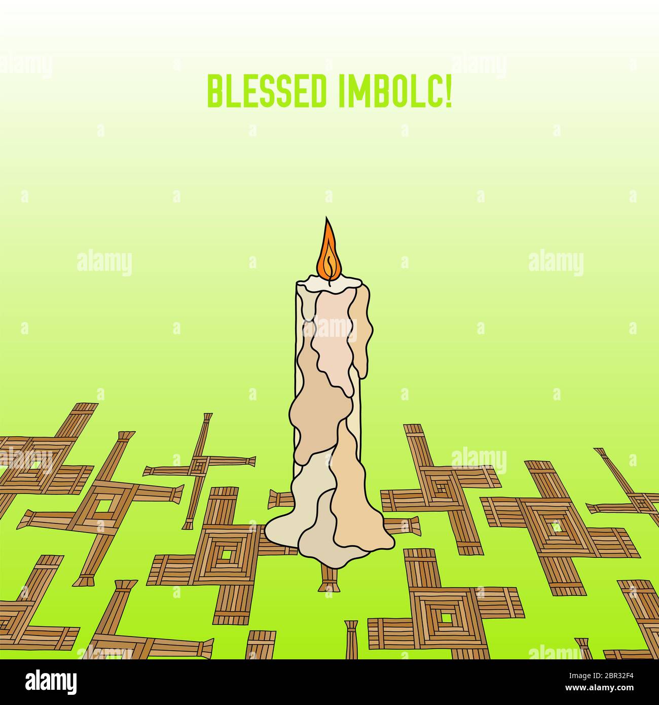 imbolc greeting card Stock Photo - Alamy