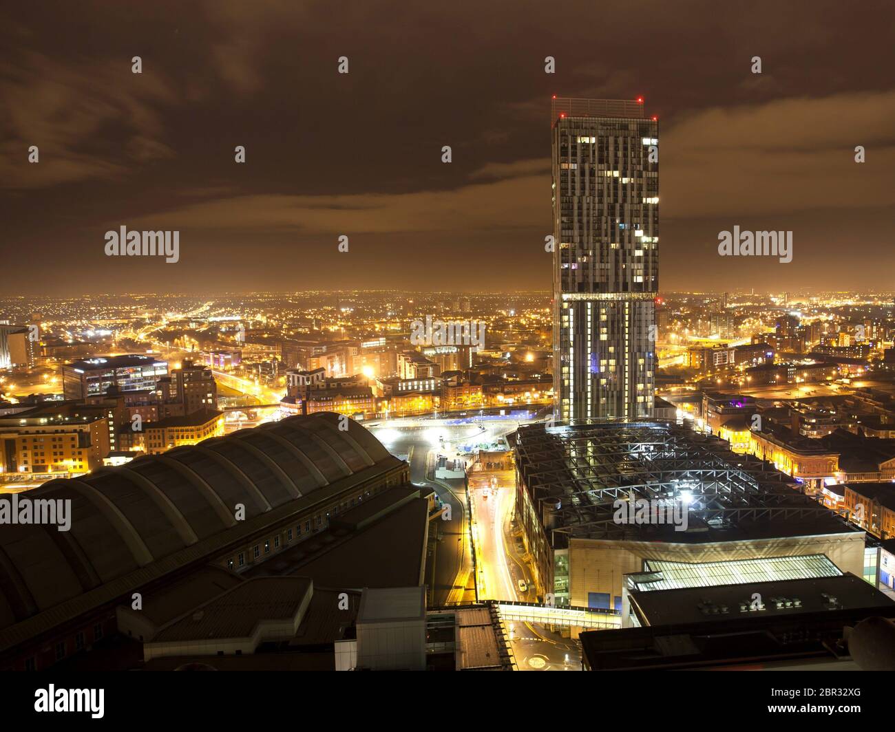 city roof top view, manchester Stock Photo - Alamy