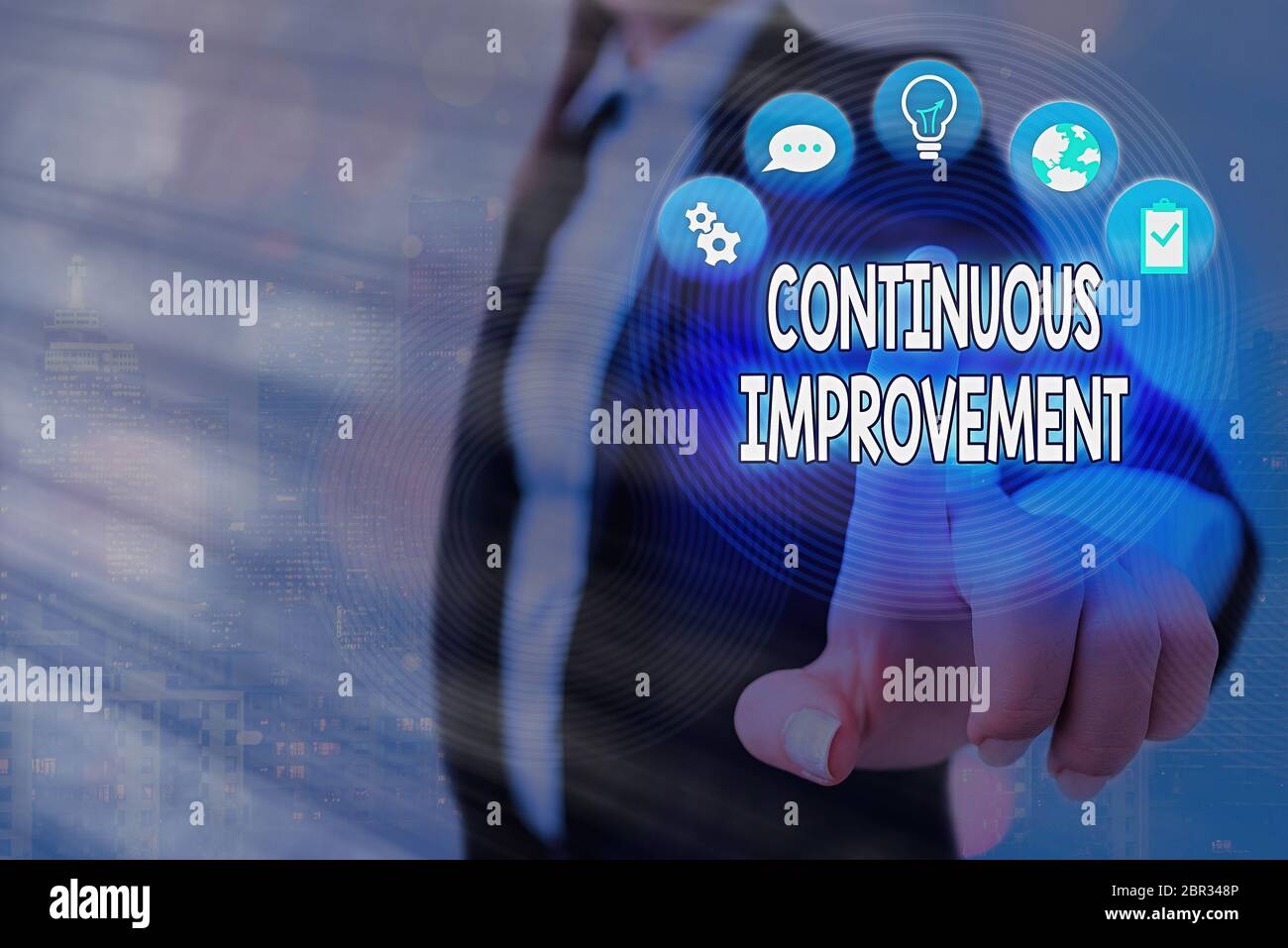 Conceptual hand writing showing Continuous Improvement. Concept meaning ...