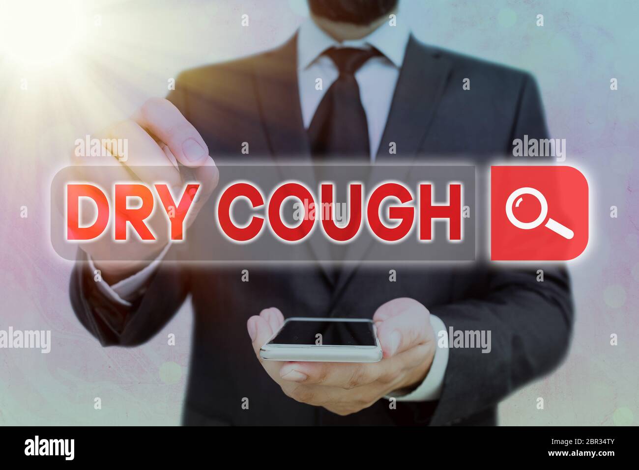 Handwriting text Dry Cough. Conceptual photo cough that are not ...