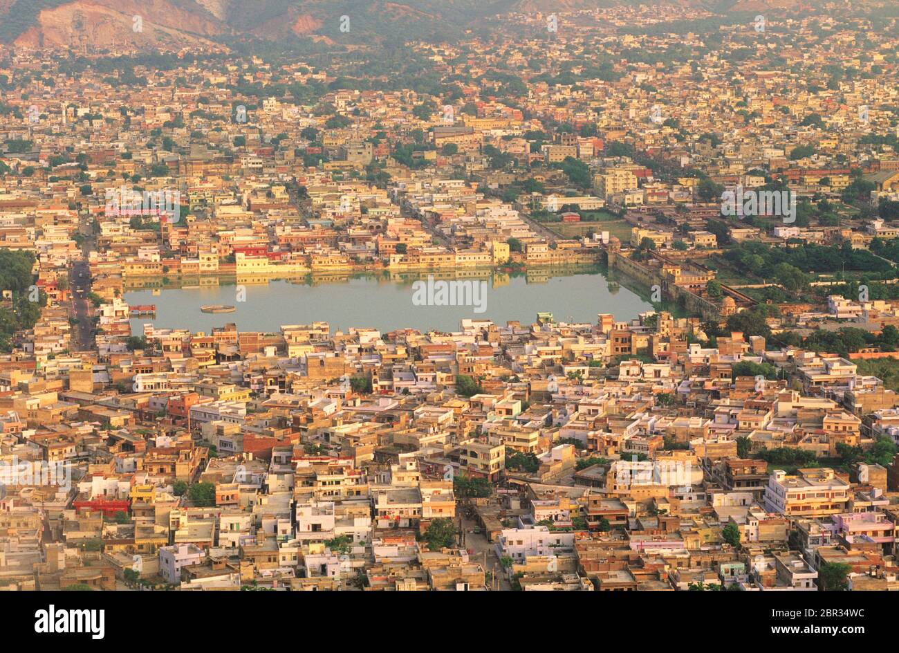 Overview of the town of Pushkar, Rajasthan, India Stock Photo - Alamy