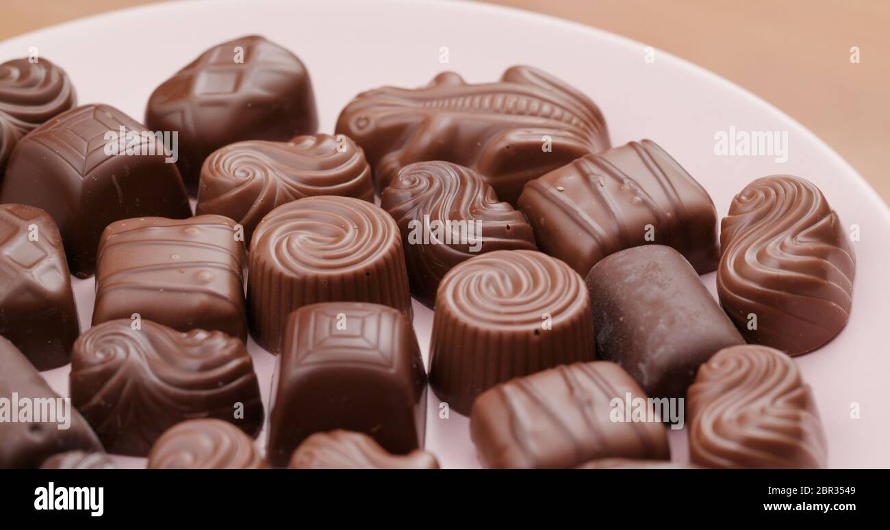 Mixed Chocolate Candy Stock Photo - Alamy