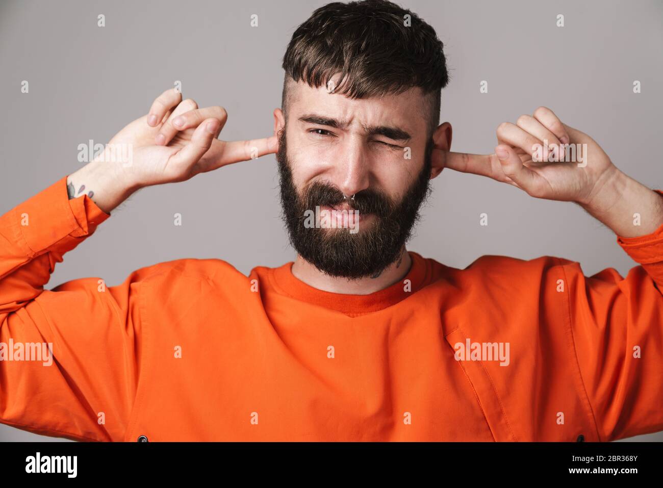 Plugging nose hi-res stock photography and images - Alamy