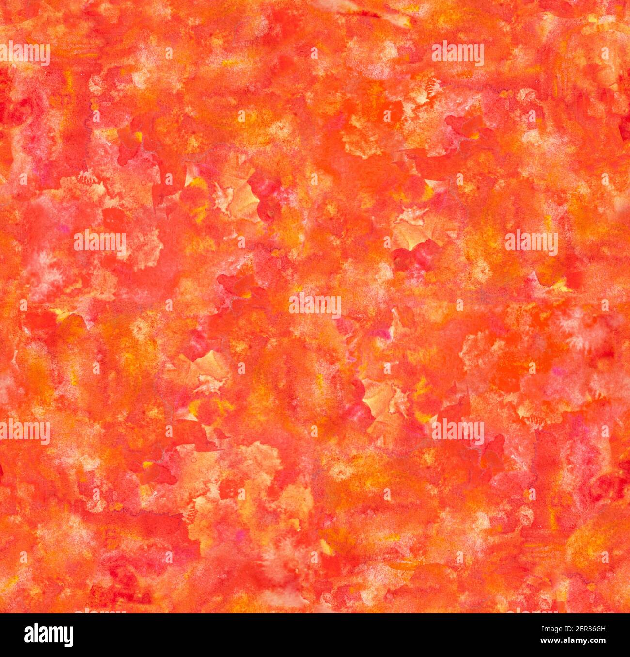 Orange watercolor seamless texture. Hand made seamless summer bright ...