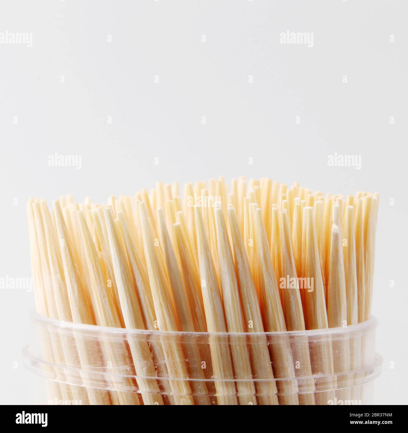 Wooden Toothpick That Is Used To Clean Teeth After Eating Stock Photo ...