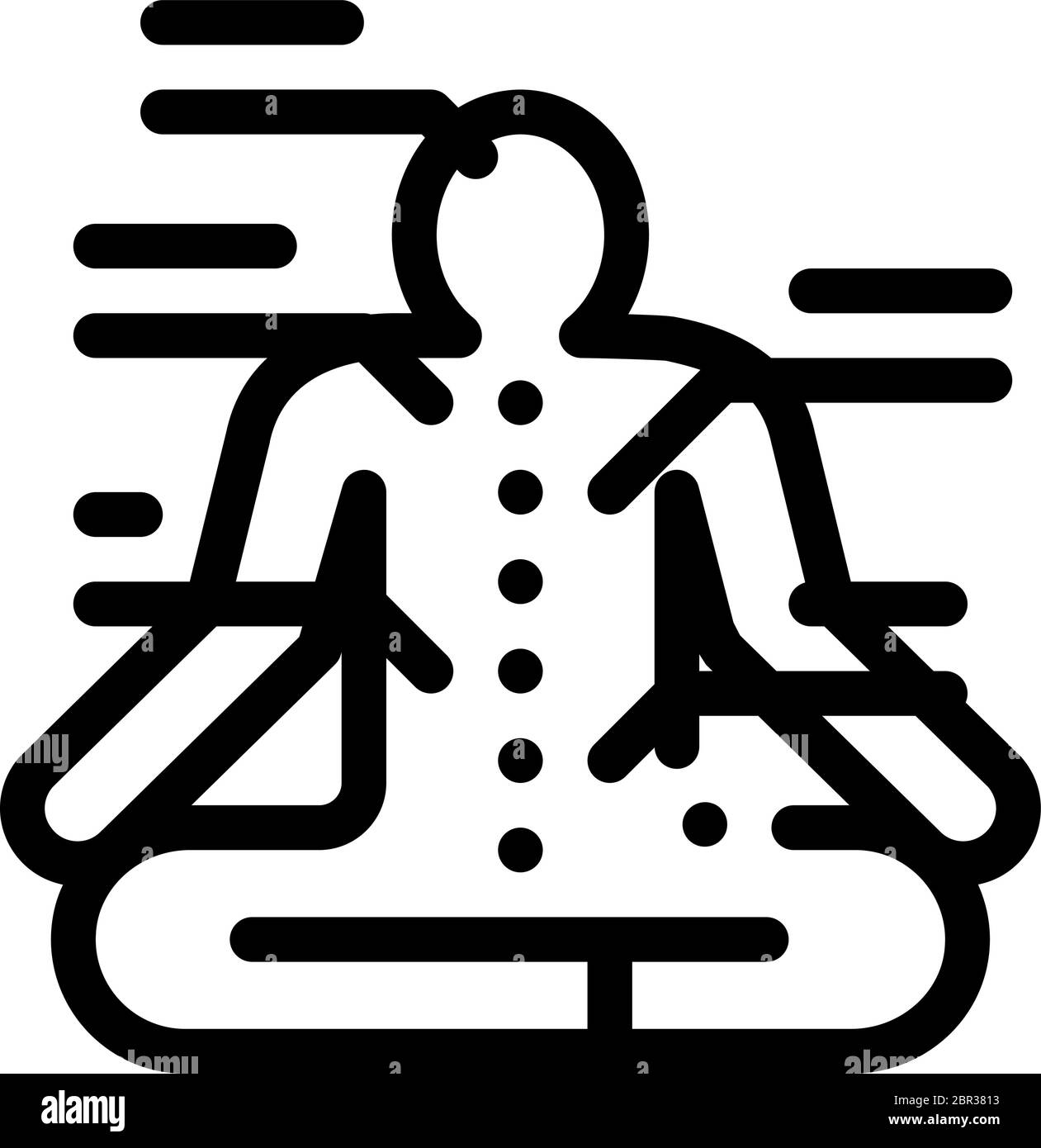 yogi traditional chinese medicine icon vector illustration Stock Vector ...
