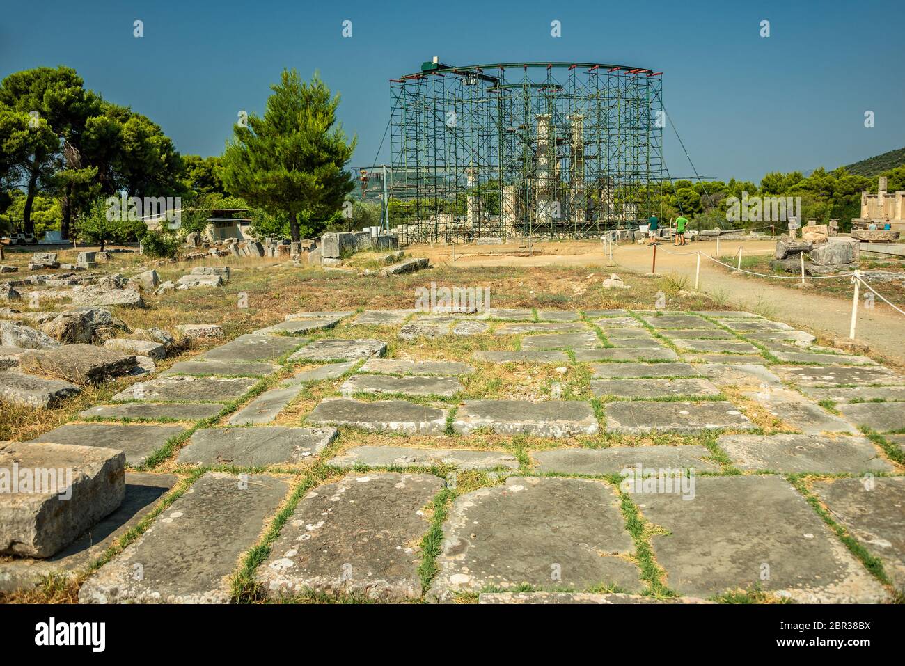 Ruins of the ancient town of Epidaurus, Peloponnese, Greece Stock Photo - Alamy