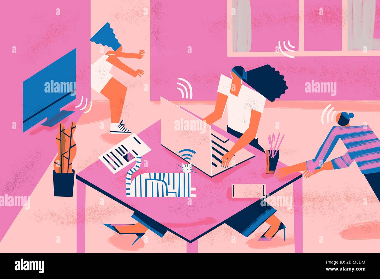 Homelife distractions hi-res stock photography and images - Alamy