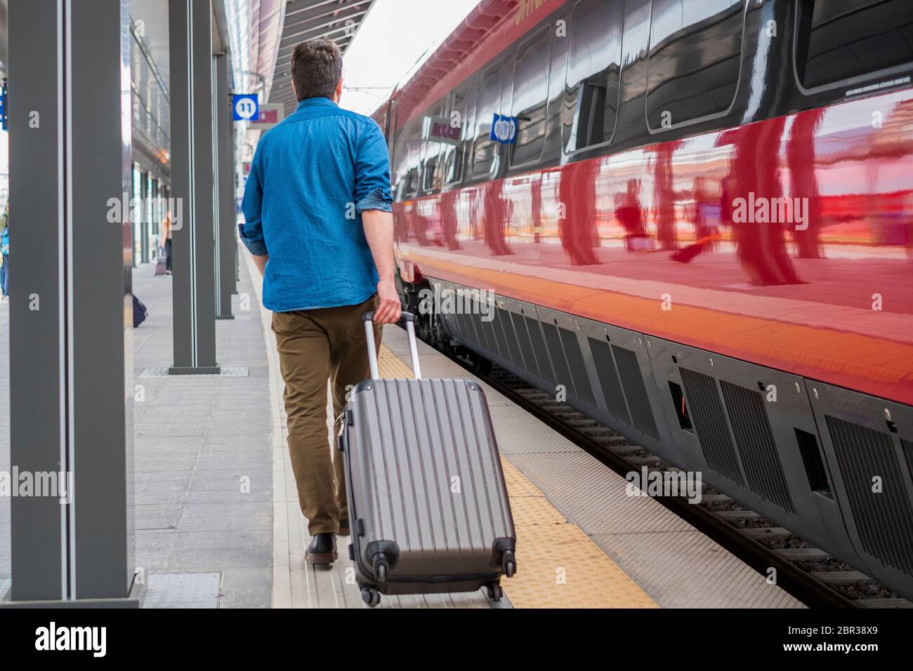 Leave platform hi-res stock photography and images - Alamy