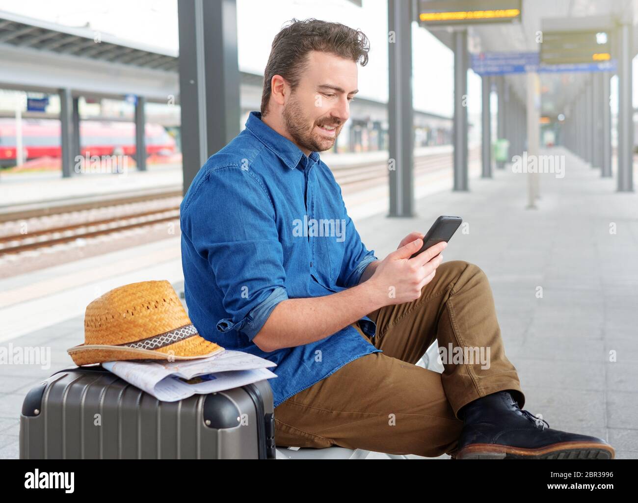 Person Looking At Train Timetable High Resolution Stock Photography and ...