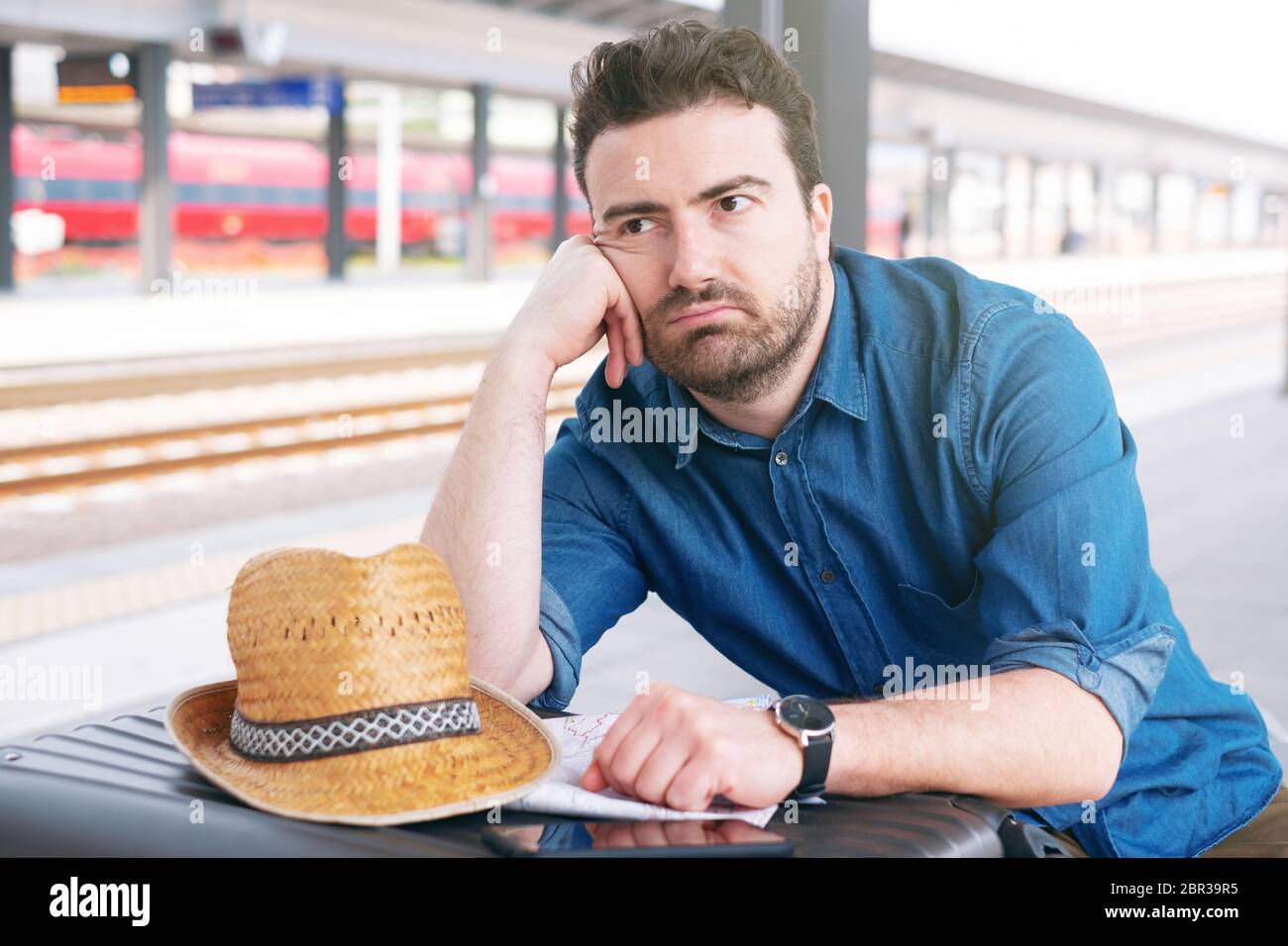 Train passenger platform stressed hi-res stock photography and images ...