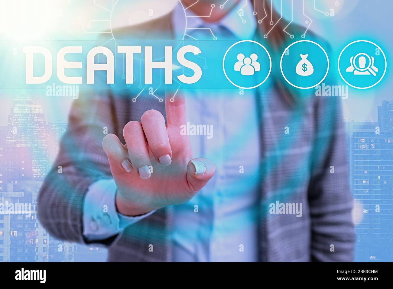 Handwriting text writing Deaths. Conceptual photo permanent cessation ...