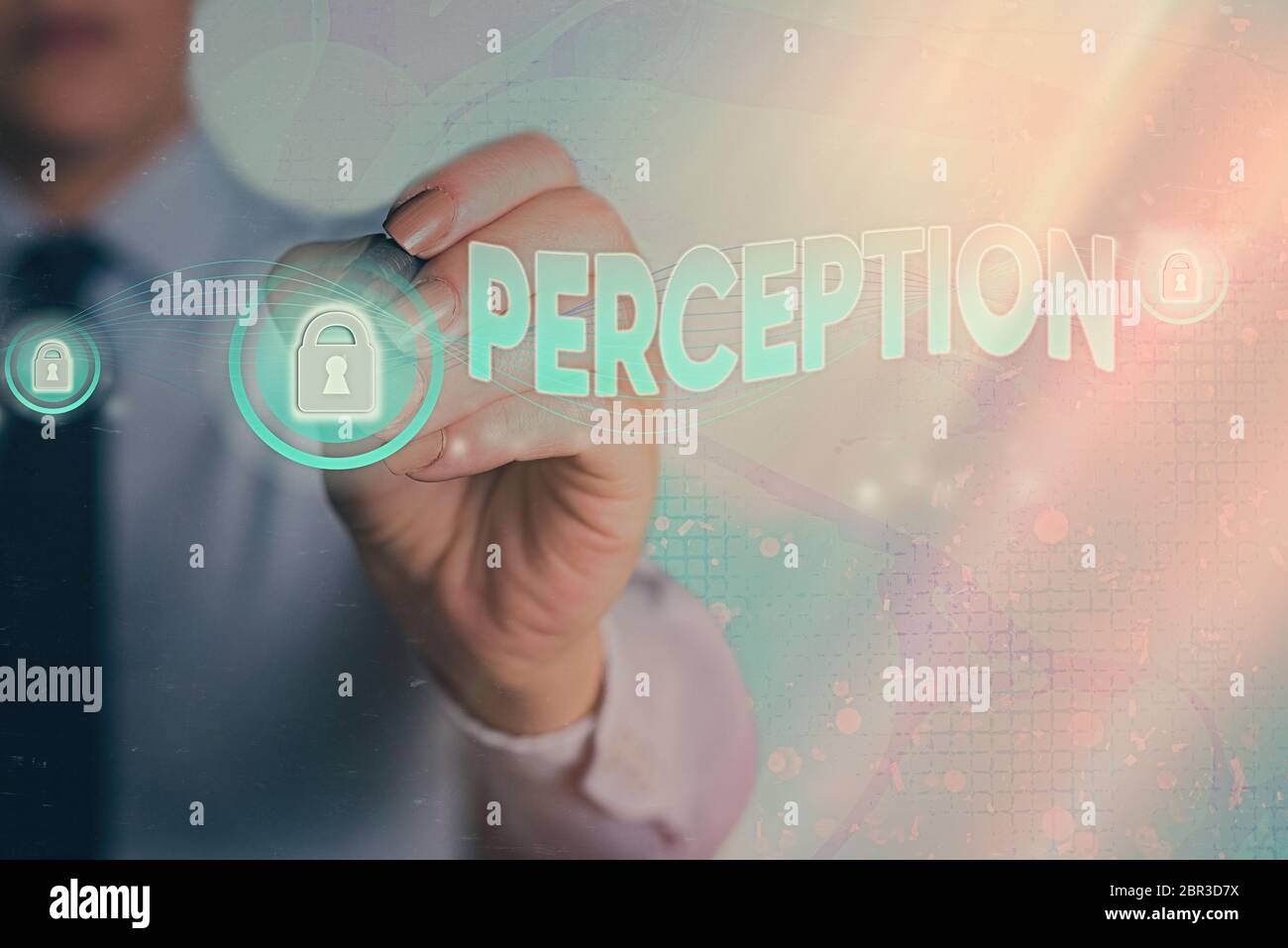 Conceptual hand writing showing Perception. Concept meaning individuals ...