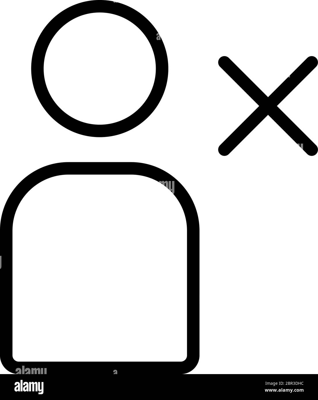 Delete User Icon Stock Vector Image & Art - Alamy