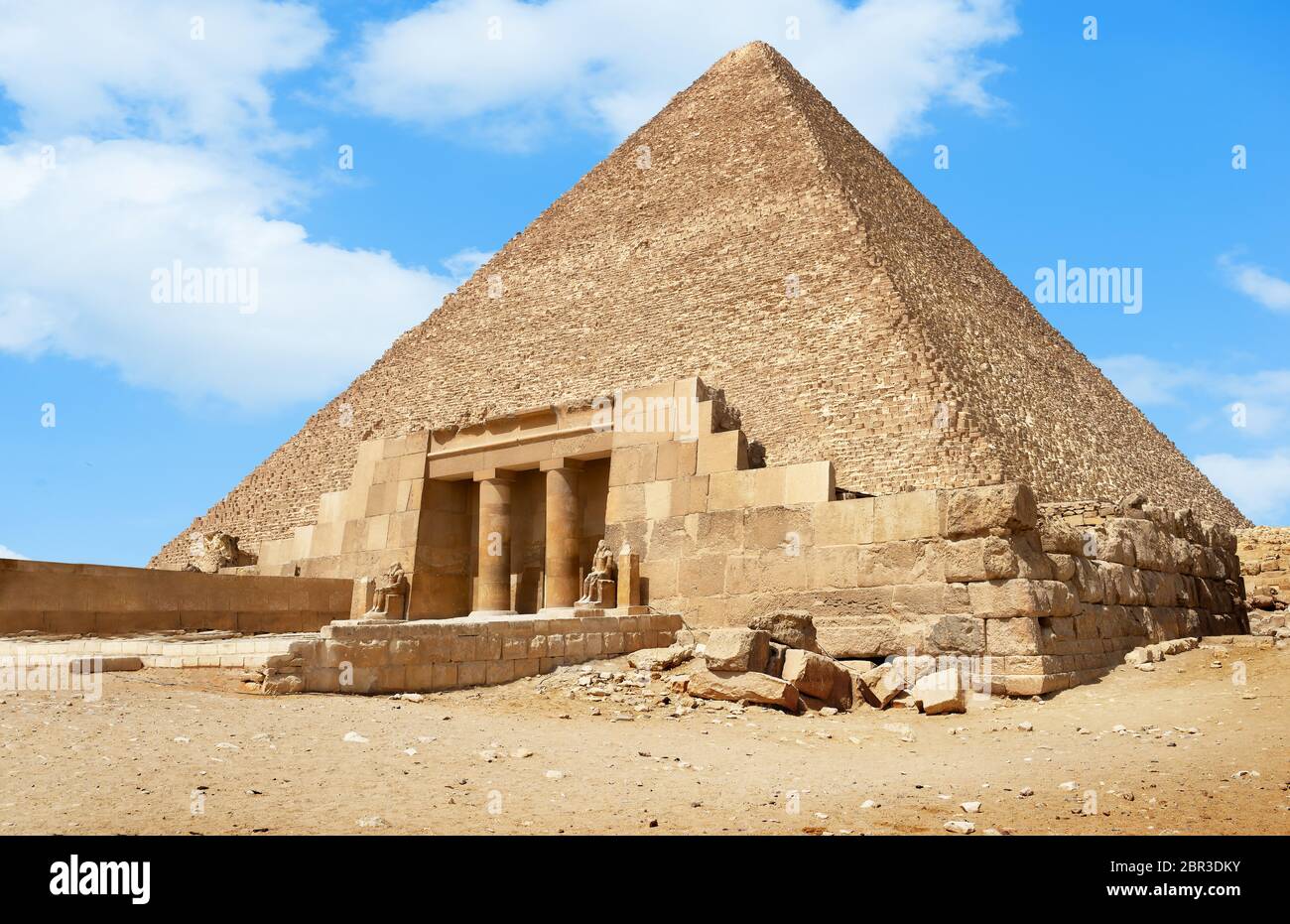 Entrance to the great pyramid in Giza, Egypt Stock Photo - Alamy