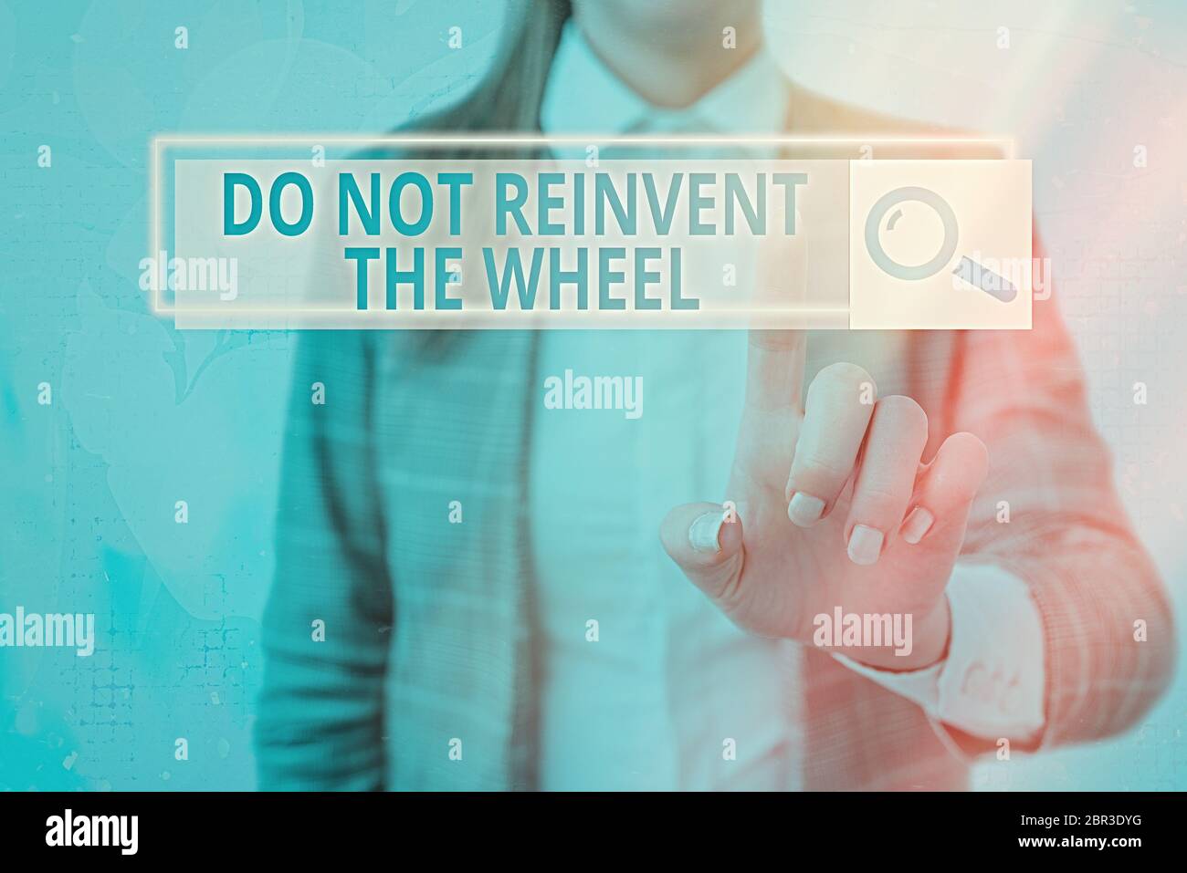 Text sign showing Do Not Reinvent The Wheel. Business photo showcasing stop duplicating a basic ...