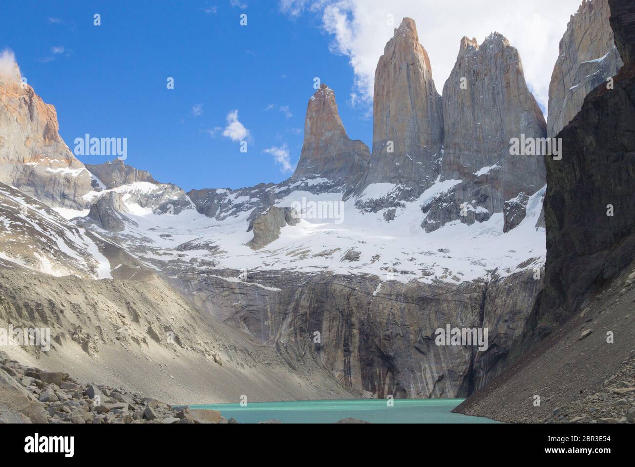 Base Las Torres viewpoint, Torres del Paine, Chile. Chilean Patagonia ...