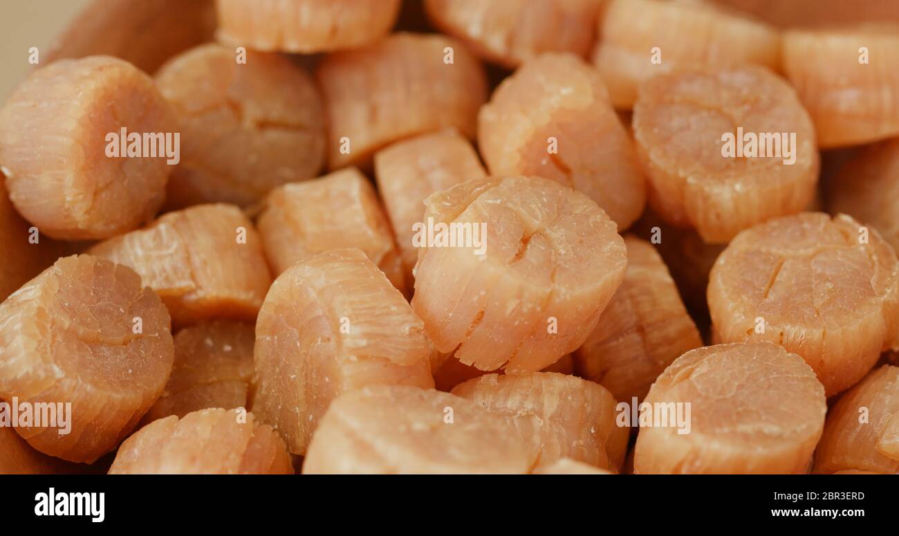 Pile of Dry scallop Stock Photo - Alamy