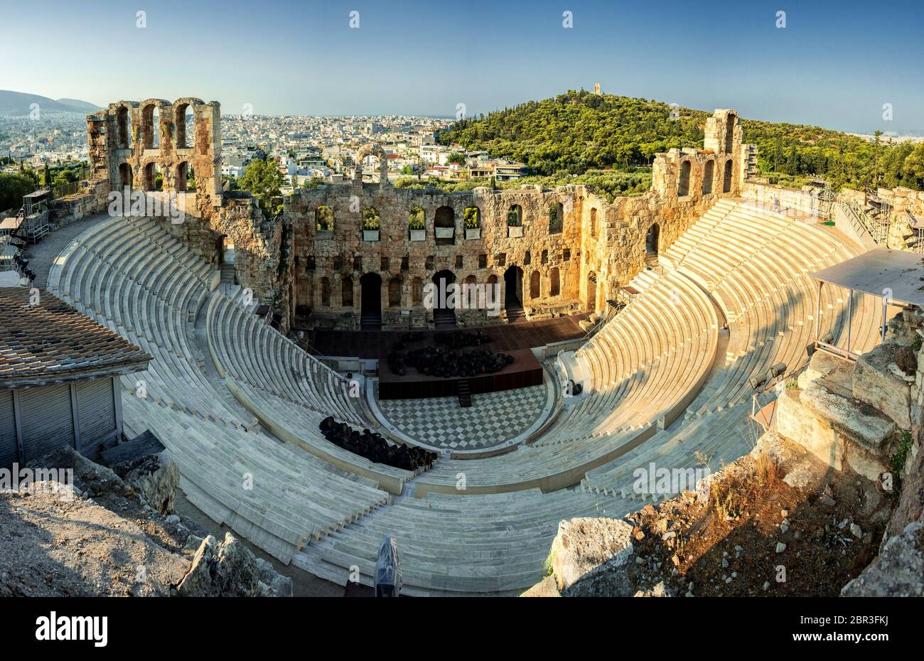 View of the Amphitheatre - the Odeon of Herodes Atticus at the ...
