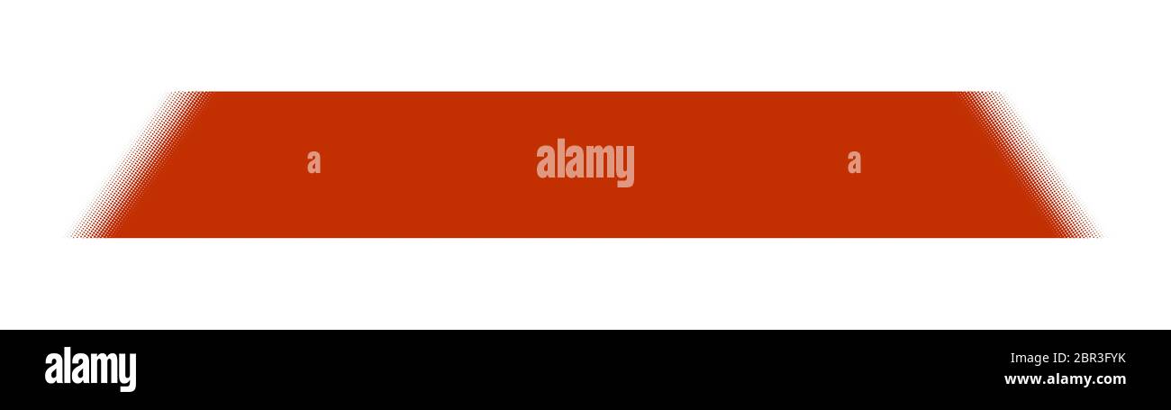 Red Banner Stripe with diagonal sides and dots Stock Photo - Alamy