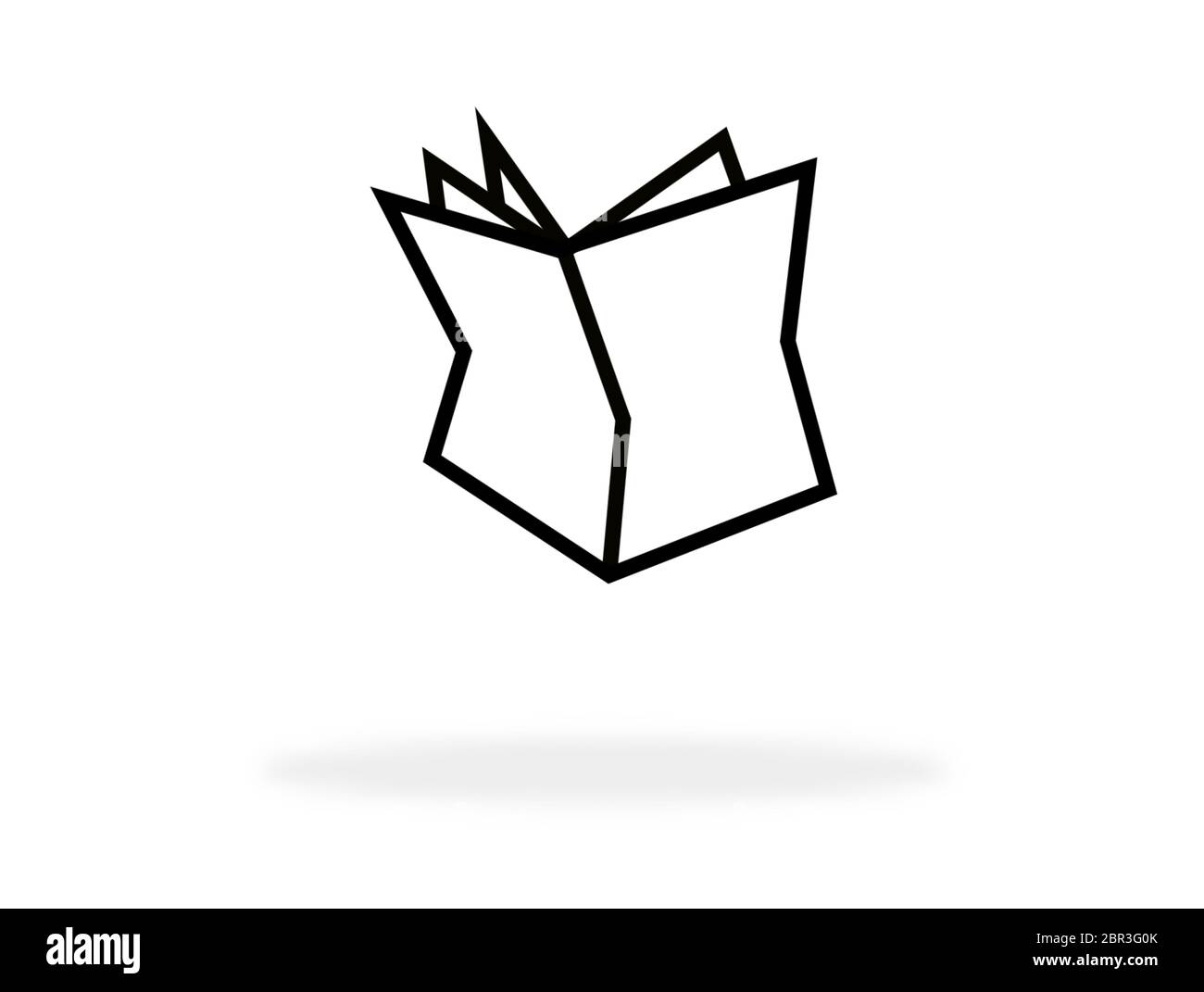 Newspaper icon - Symbol for News, Press, or Article Stock Photo - Alamy
