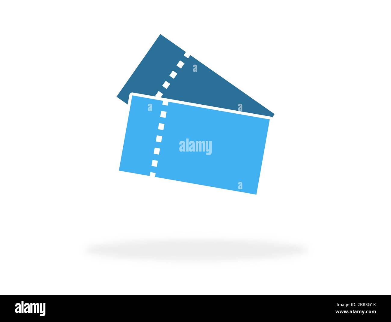 Blue Ticket icons - Symbol for Admission, Entrance, Event or Voucher ...