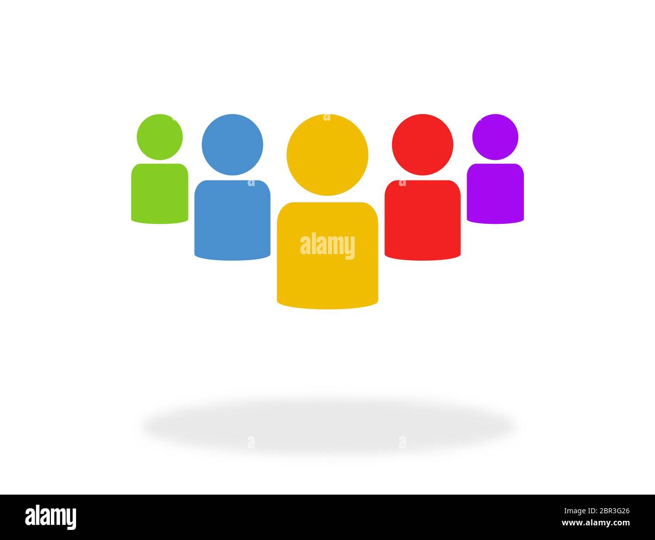 Colorful Group icon - Symbol for Staff, Team, Teamwork or User Stock ...
