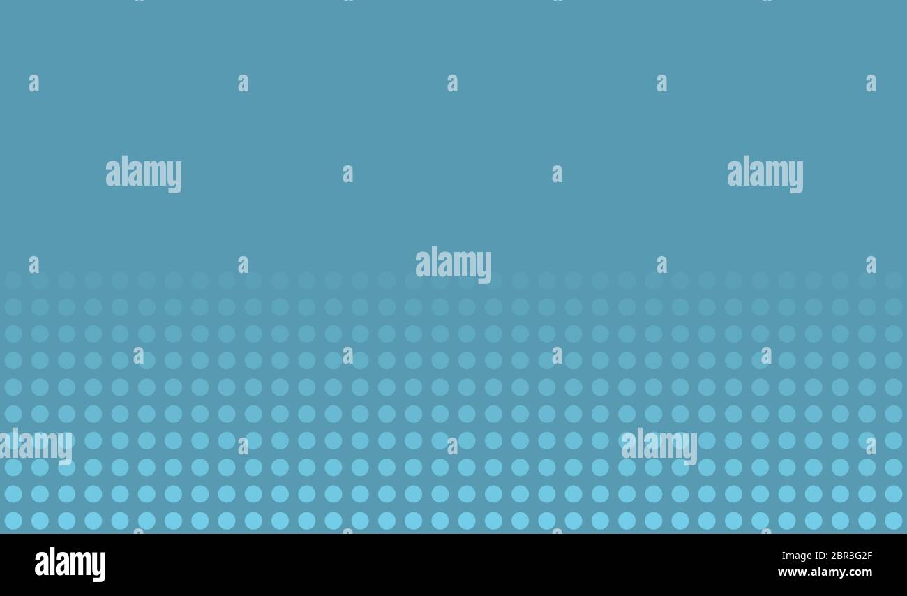 Blue background with gradient light blue dots Stock Photo - Alamy