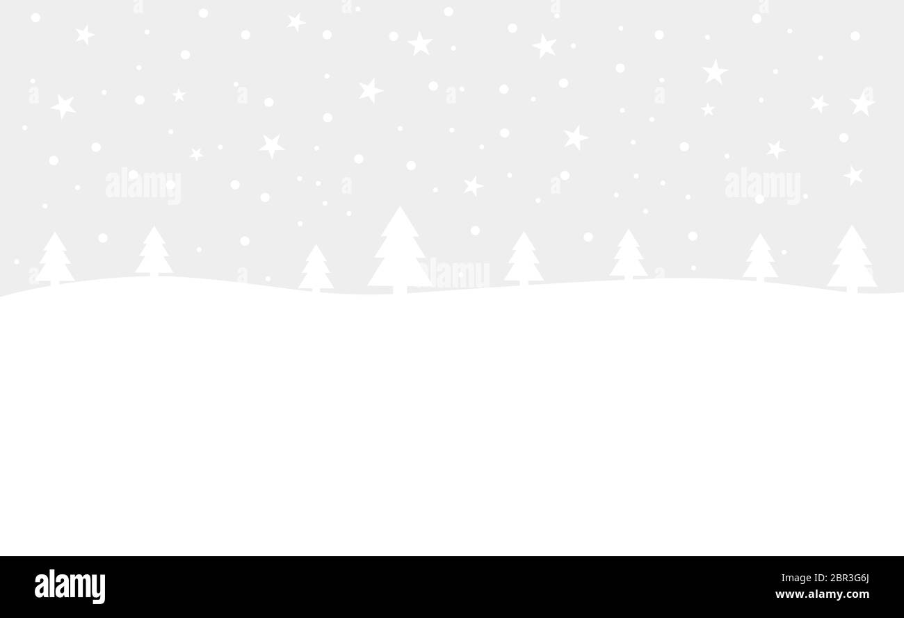 White snowflakes christmas trees Black and White Stock Photos & Images ...
