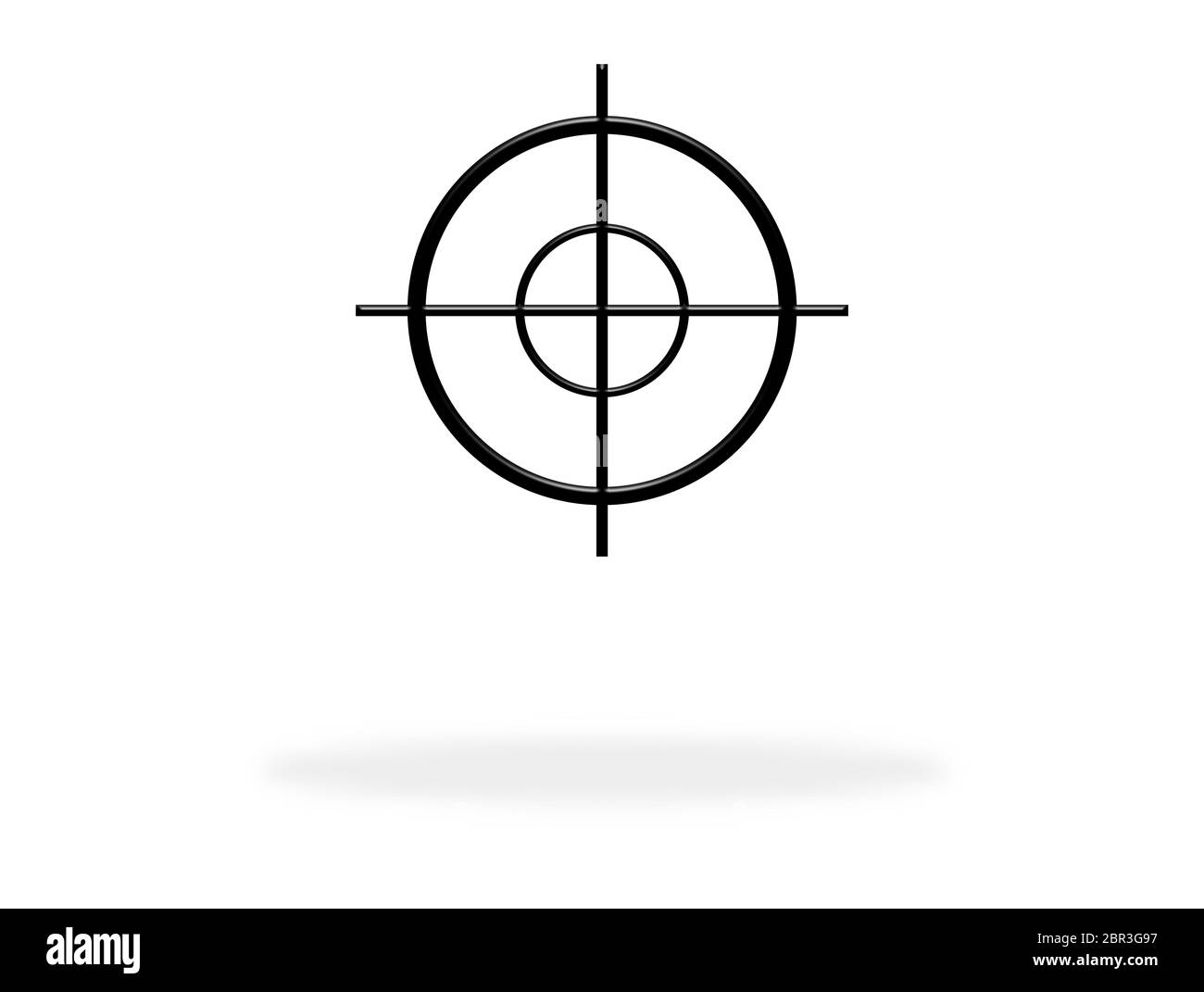 Crosshaiur icon with black color - Symbol for Target or Aiming Stock ...