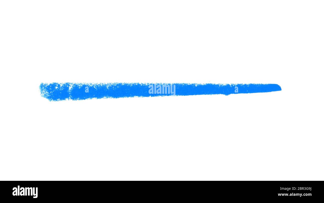 Long light blue stripe - Hand painted with chalk Stock Photo - Alamy
