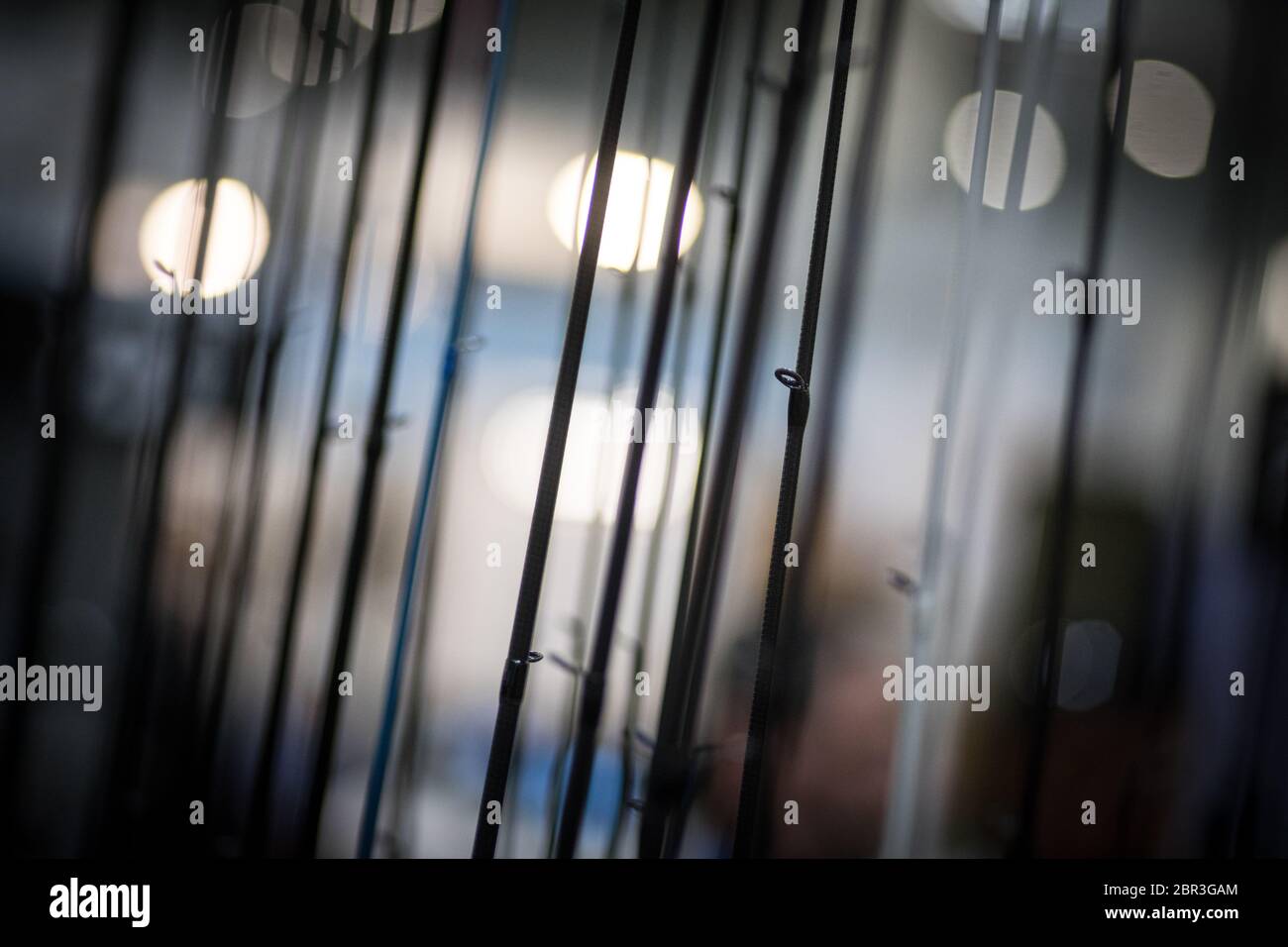 Multiple fishing rods hi-res stock photography and images - Alamy